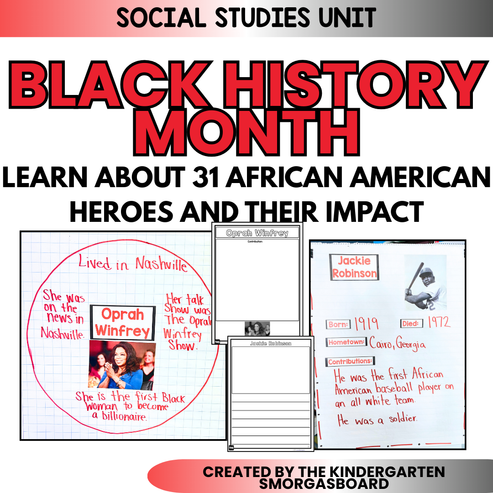 Black History Month: African American Heroes Social Studies Unit – The ...