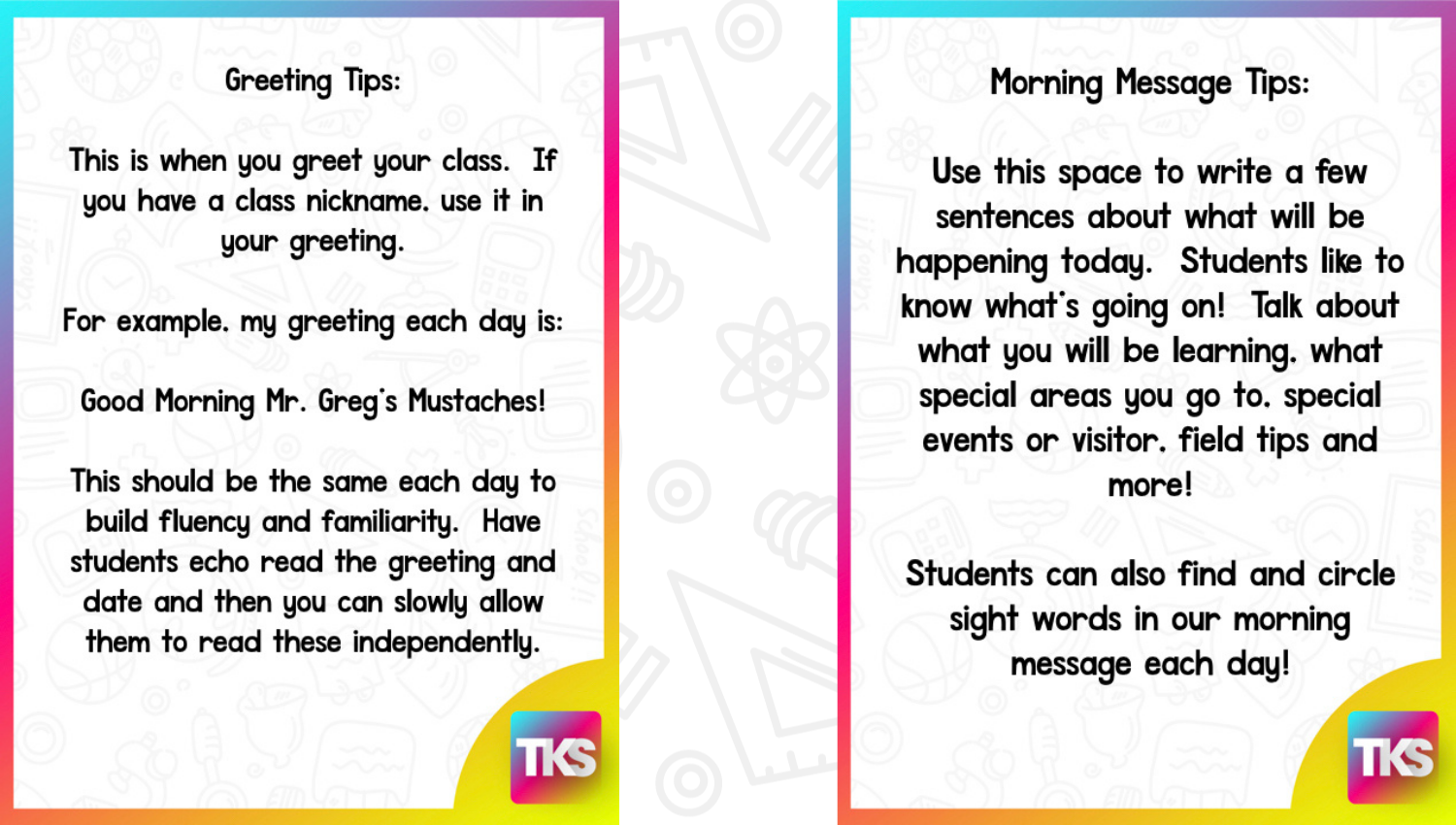 Morning Messages BUNDLE! – The Kindergarten Smorgasboard Online Store