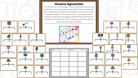 See It! Say it! Spell It! CVCE Words Phonics & Phonemic Awareness Acti ...