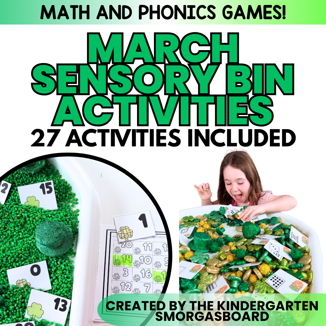 Kindergarten Sensory Bin Activities: March, St. Patrick's Day And Weat ...