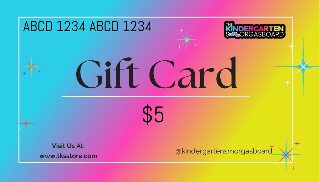 TKS Store Gift Card – The Kindergarten Smorgasboard Online Store