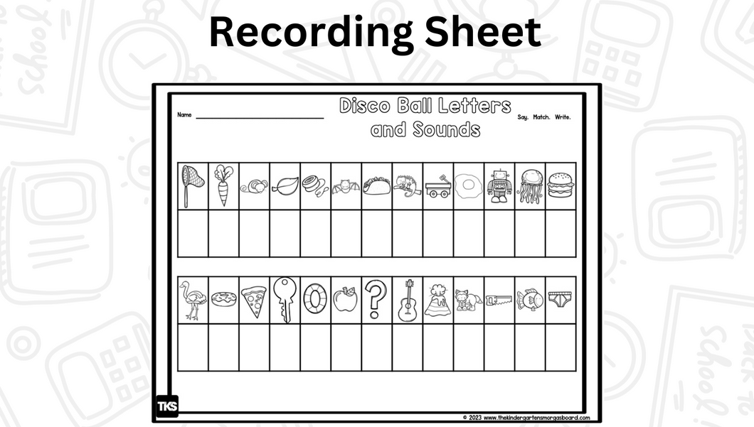 Disco Ball Letters & Sounds Puzzles – The Kindergarten Smorgasboard ...