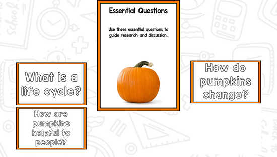 Pumpkins Research Project PLUS Centers – The Kindergarten Smorgasboard ...