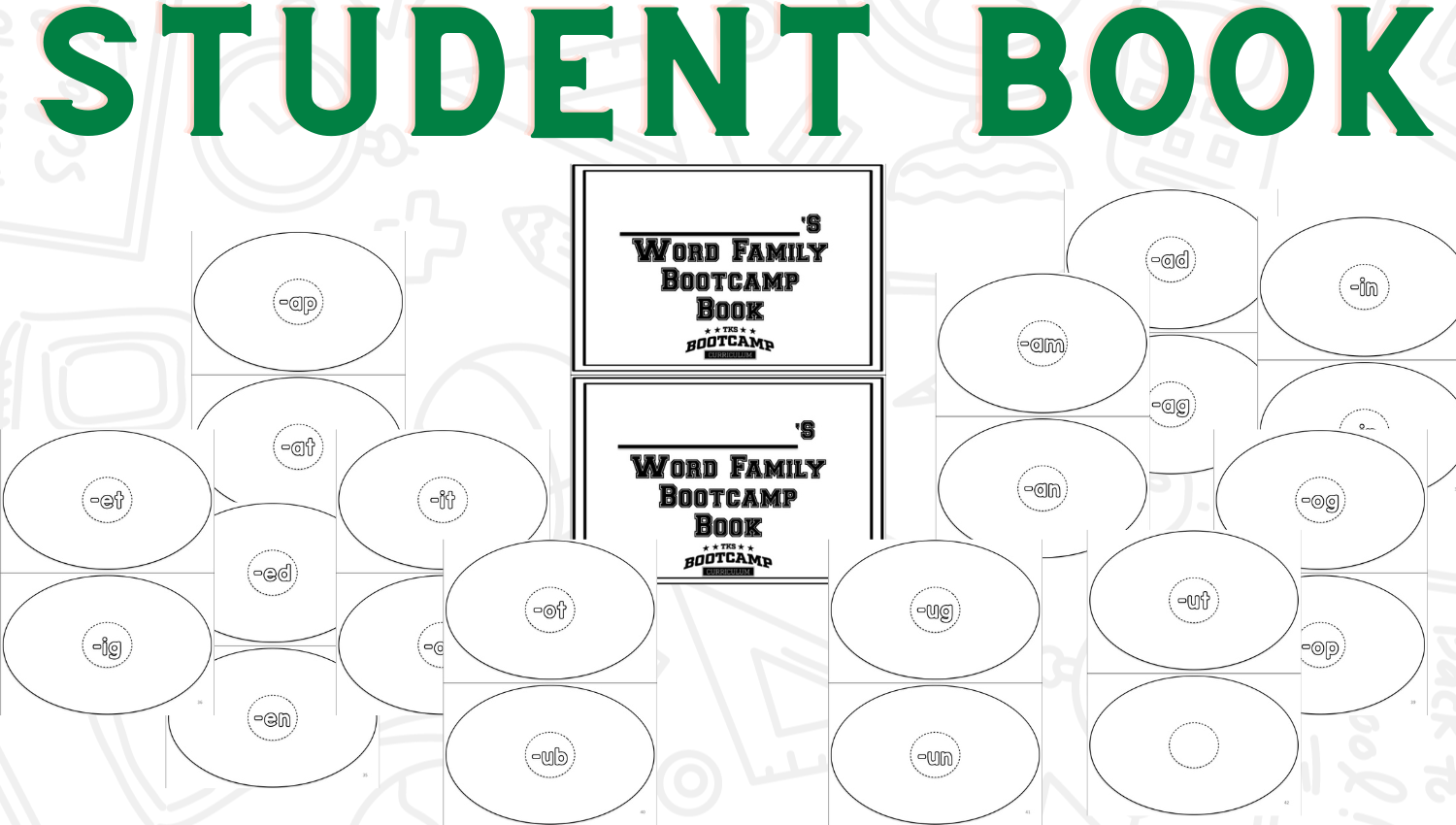 Word Family Bootcamp (No Theme) – The Kindergarten Smorgasboard Online ...