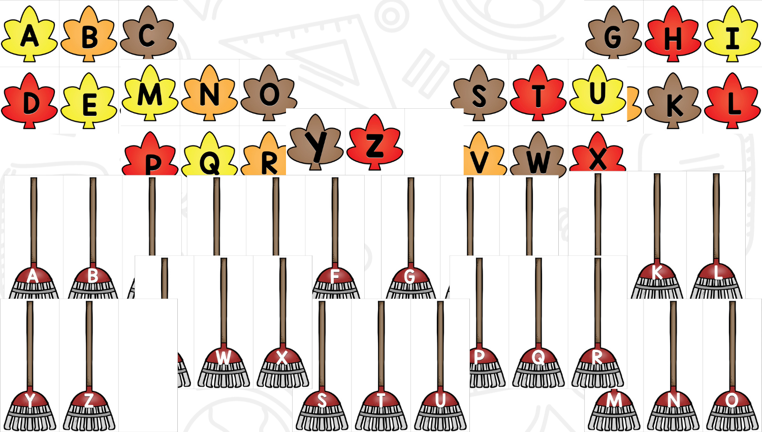 Falling Leaves Letters & Sounds Centers – The Kindergarten Smorgasboard ...