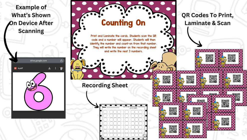 Woof! Woof! QR Codes for Math and Literacy – The Kindergarten ...