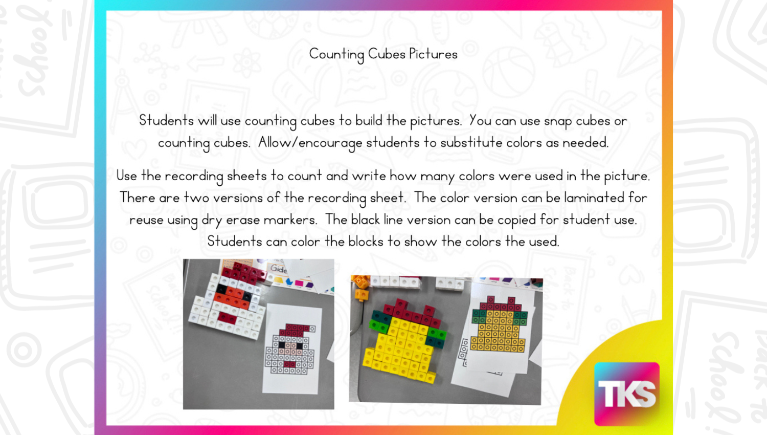 Build It Up! December Pattern Block and Counting Cube Mats – The ...