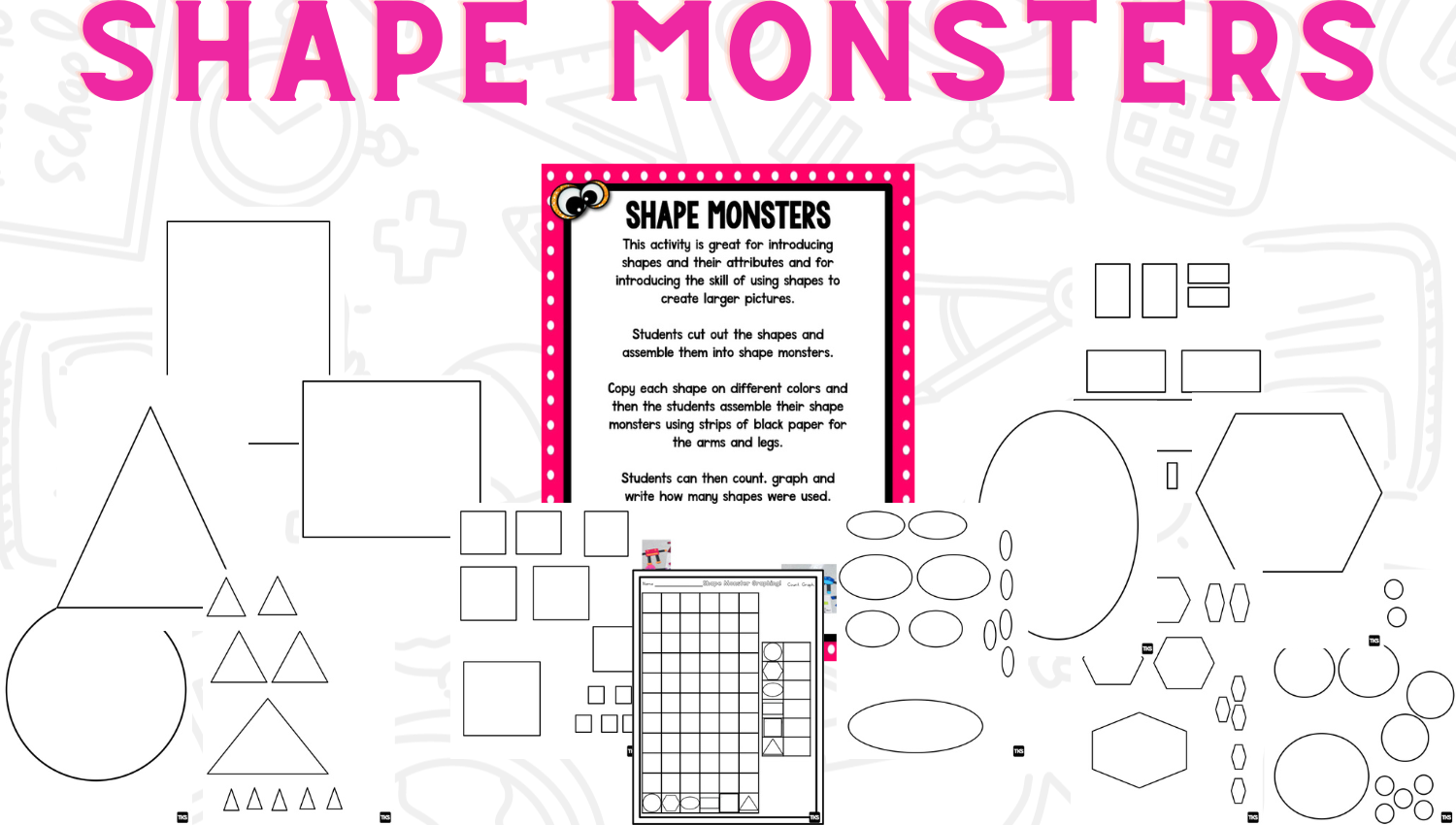 Shapes Bootcamp: A 2D and 3D Shapes Unit (Monster Theme) – The ...