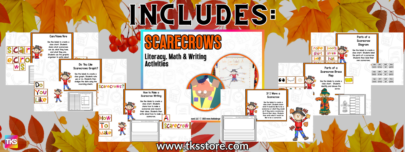 Fall Math and Literacy BUNDLE! – The Kindergarten Smorgasboard Online Store