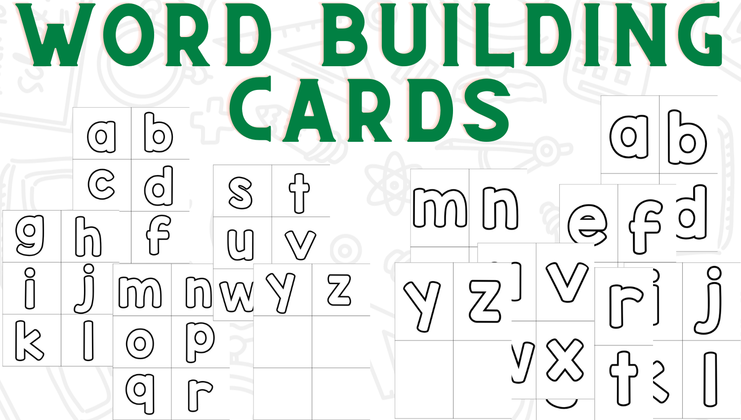 Word Family Bootcamp (No Theme) – The Kindergarten Smorgasboard Online ...