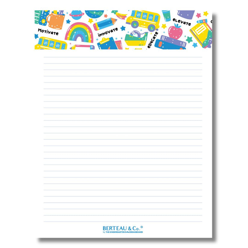 Notepad - Lined Paper – The Kindergarten Smorgasboard Online Store