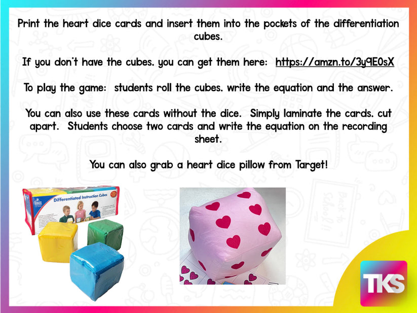 Adding Hearts Freebie – The Kindergarten Smorgasboard Online Store