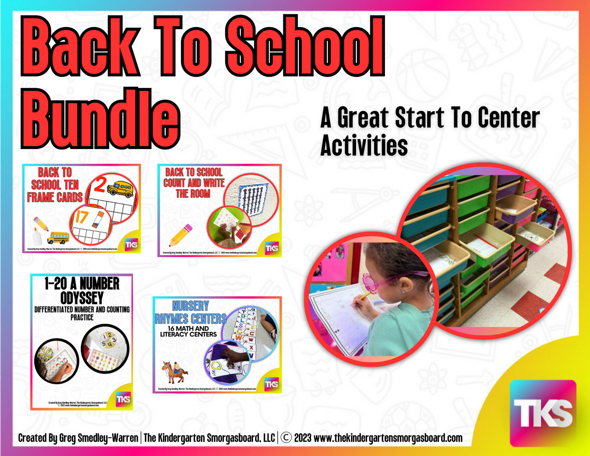 Back to School BUNDLE! – The Kindergarten Smorgasboard Online Store