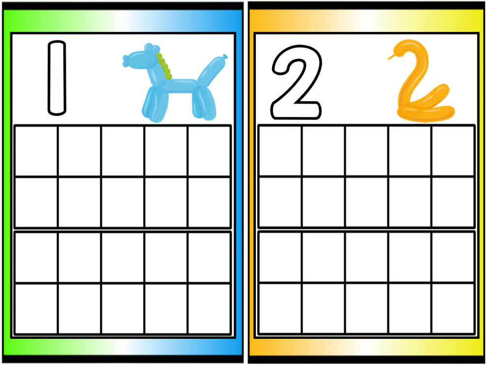 Balloon Animal Ten Frame Cards Freebie – The Kindergarten Smorgasboard ...