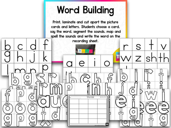 CVC Word Work Centers – The Kindergarten Smorgasboard Online Store