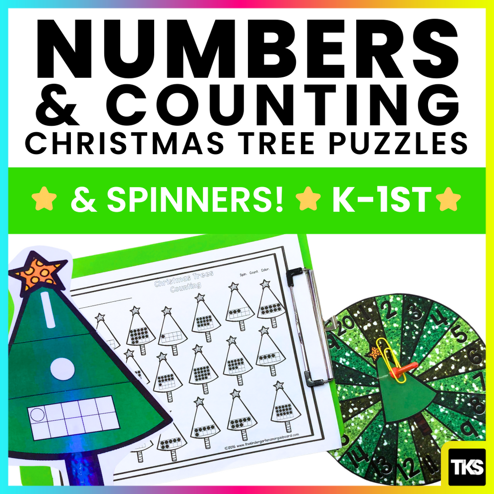 Christmas Tree Numbers & Counting – The Kindergarten Smorgasboard ...