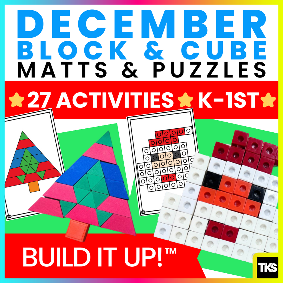 Build It Up! December Pattern Block and Counting Cube Mats – The ...