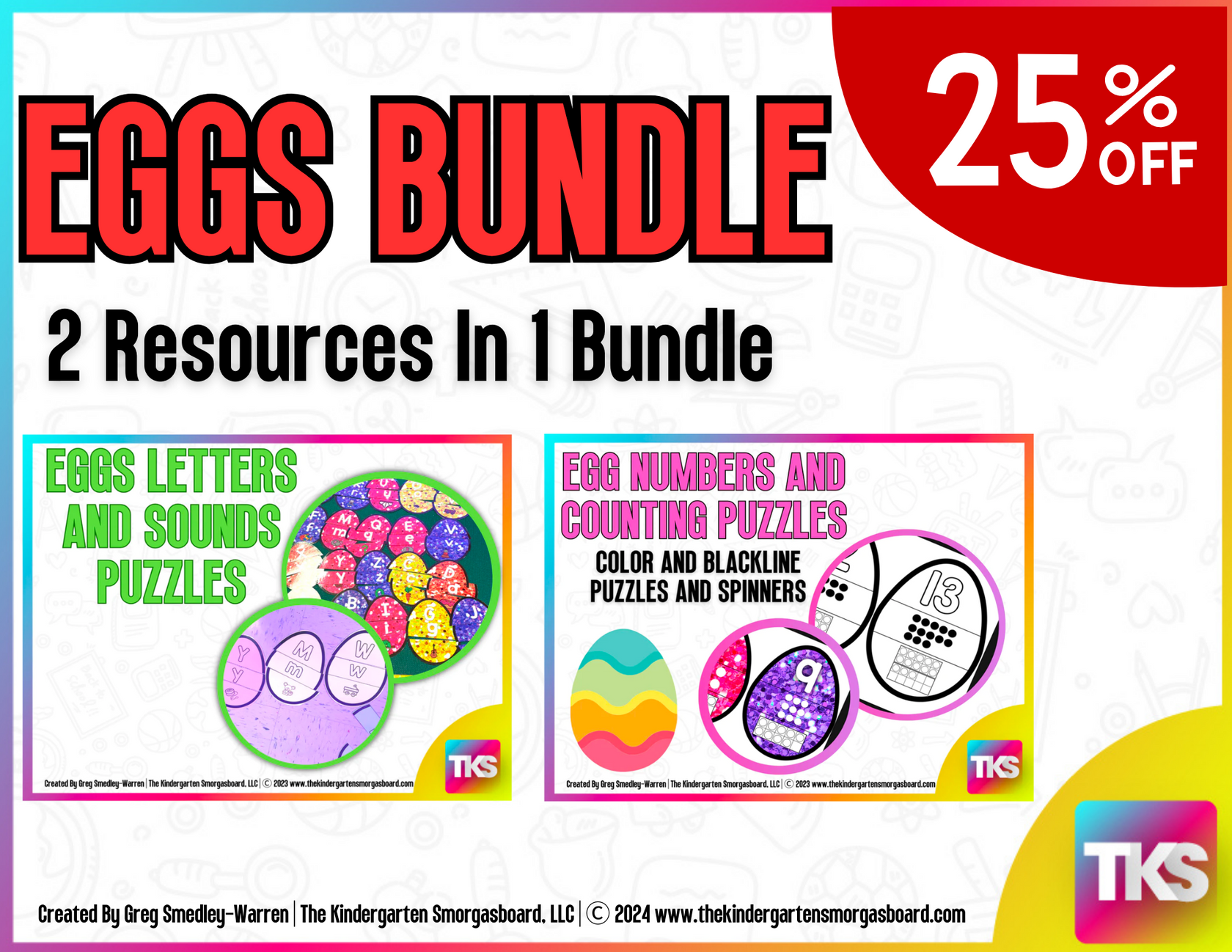 Eggs Puzzles & Spinners Bundle – The Kindergarten Smorgasboard Online Store