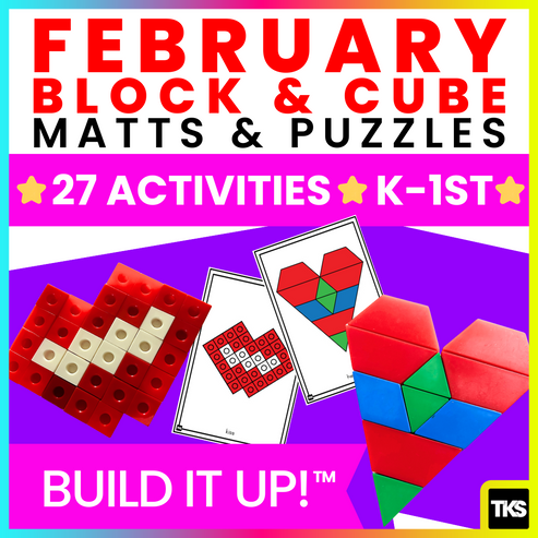 Build It Up! February Pattern Block and Counting Cube Mats – The ...