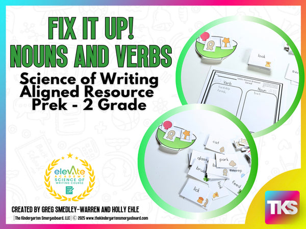 Fix It Up! Lucky Charms Nouns & Verbs – The Kindergarten Smorgasboard ...