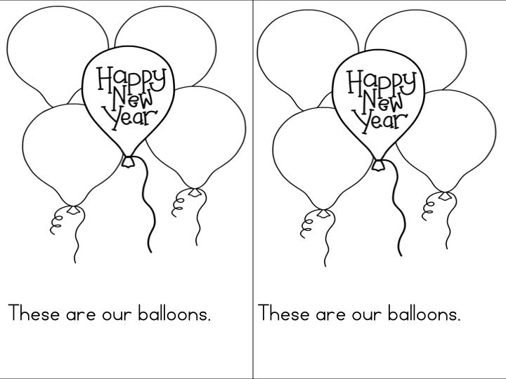 New Year's Emergent Reader – The Kindergarten Smorgasboard Online Store