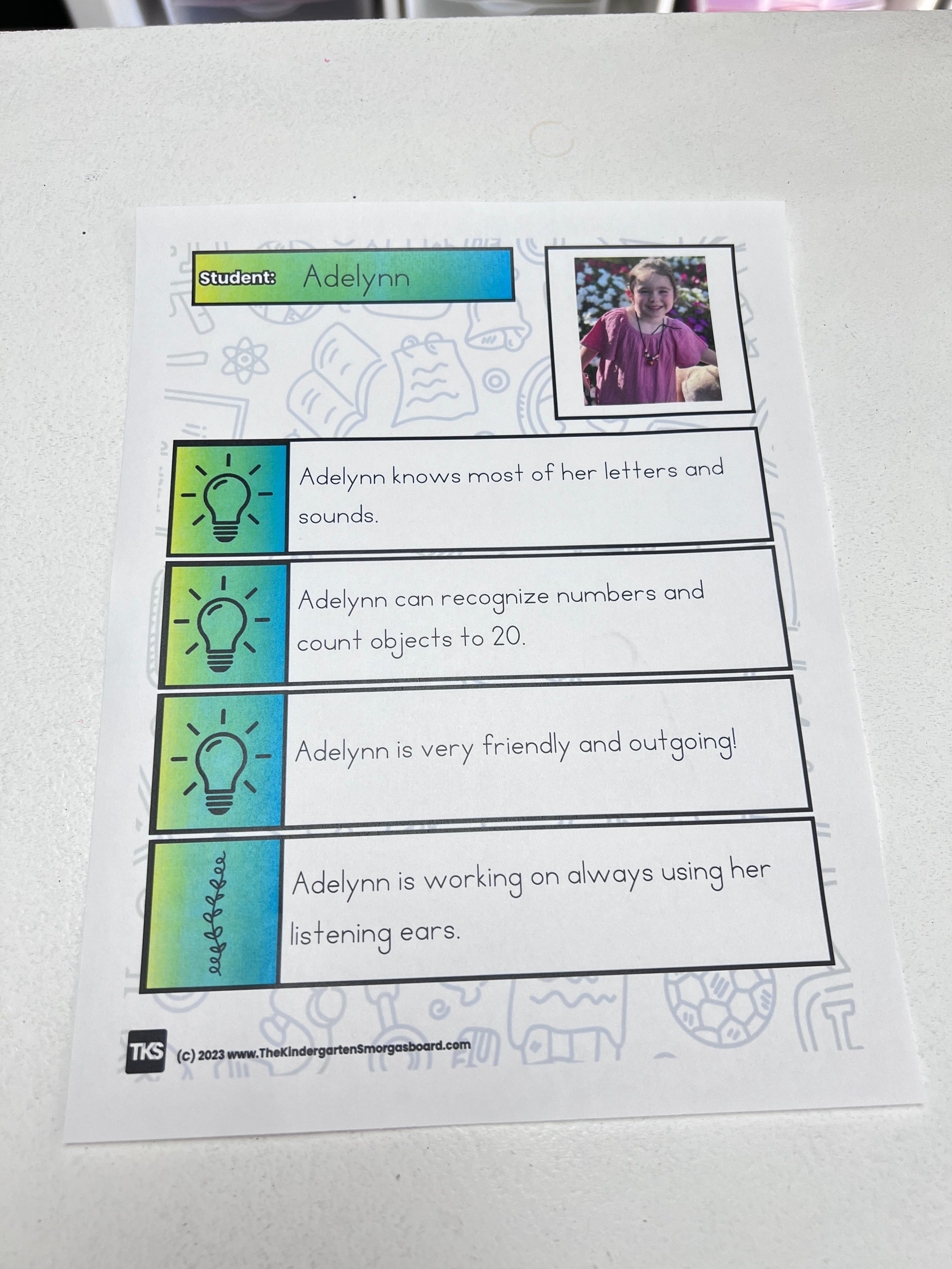 Parent Conference Forms – The Kindergarten Smorgasboard Online Store