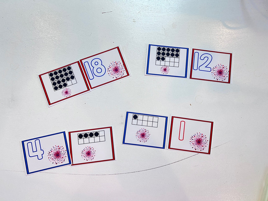 Fireworks Numbers & Ten Frames Freebie – The Kindergarten Smorgasboard ...