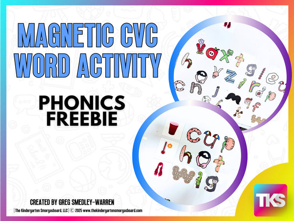 Magnetic CVC Word Activity Freebie – The Kindergarten Smorgasboard ...