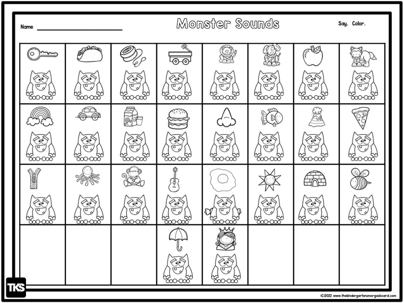 Monster Mash Letter Recognition FREEBIE! – The Kindergarten ...