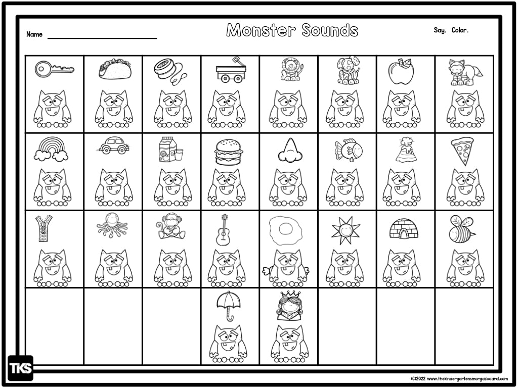 Monster Mash Letter Recognition FREEBIE! – The Kindergarten ...