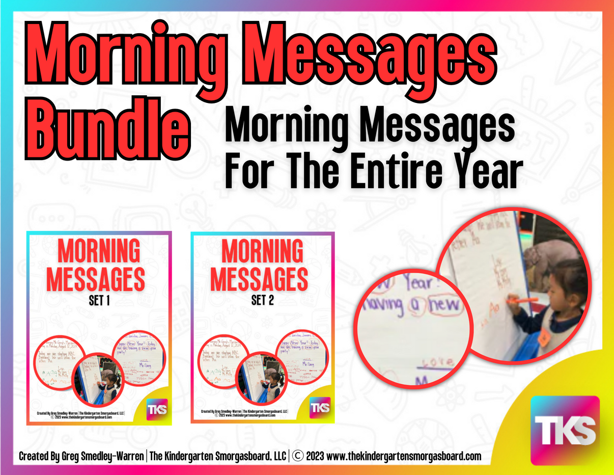 Morning Messages BUNDLE! – The Kindergarten Smorgasboard Online Store