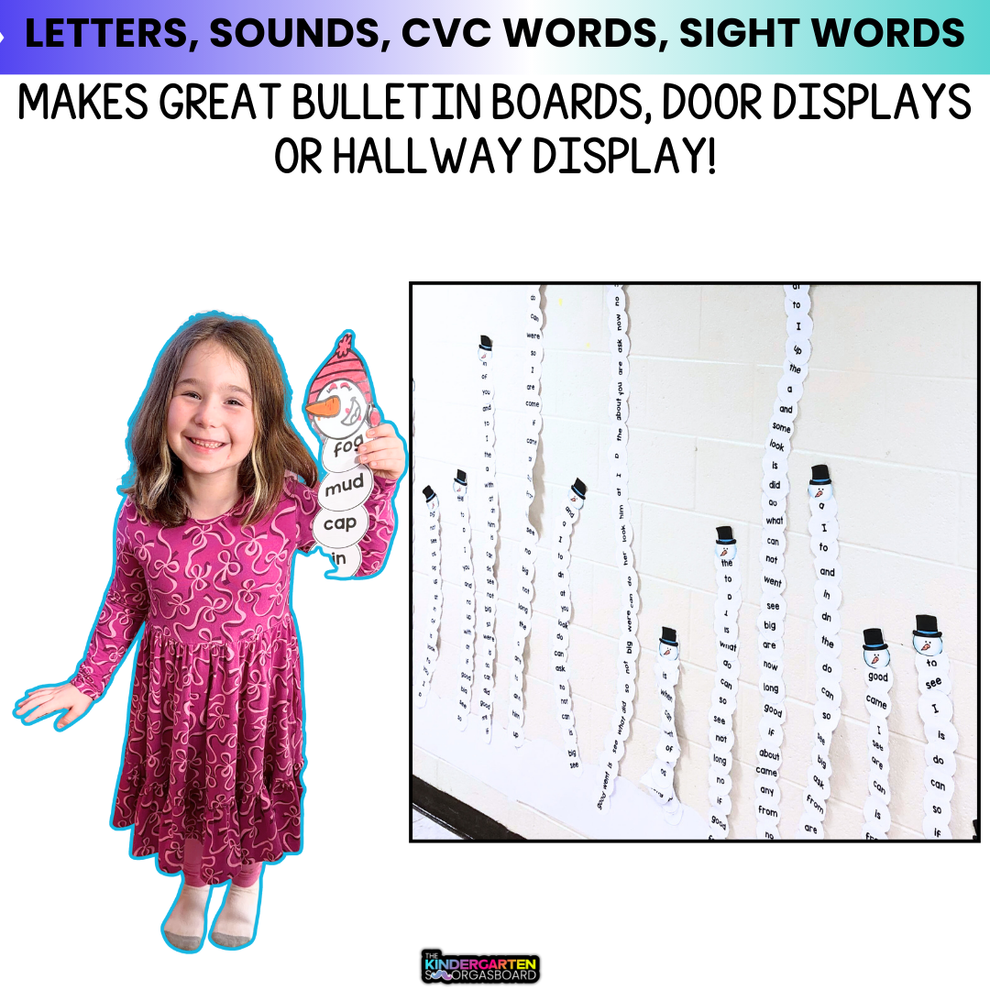 Snowman Craft: Editable Phonics Project And Snowman Activities – The ...