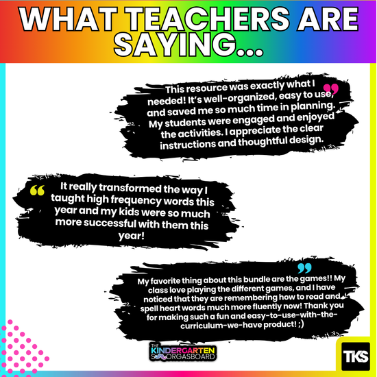 Sight Words & High Frequency Words Webinar Special – The Kindergarten ...