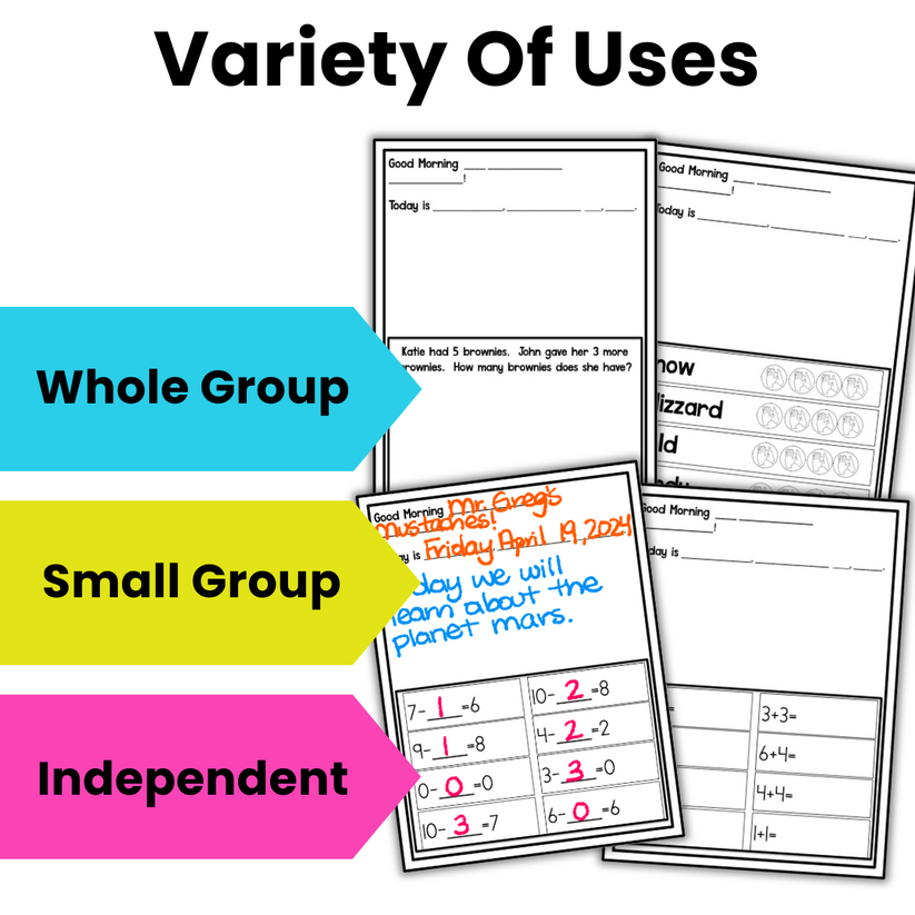 Morning Messages BUNDLE! – The Kindergarten Smorgasboard Online Store