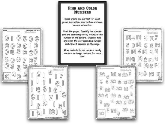 Number Bootcamp: Numbers and Counting 1-20 (No Theme) – The ...