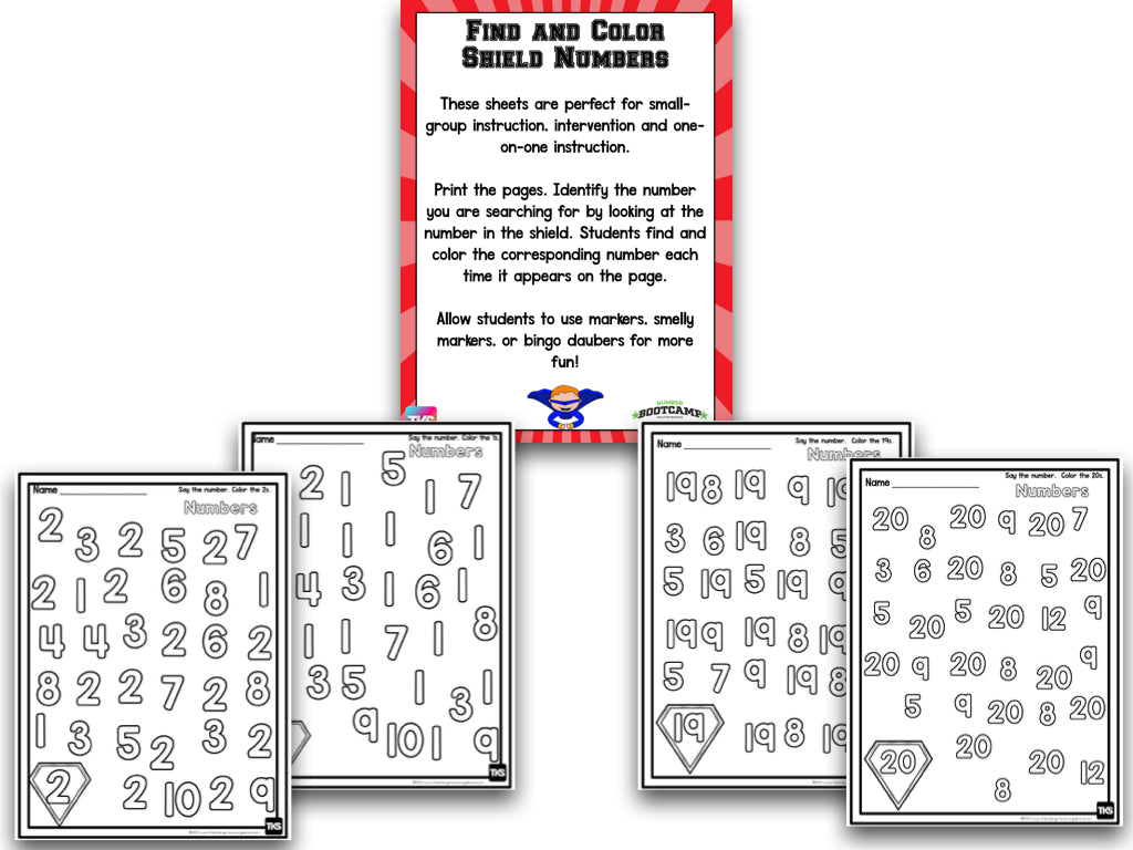 Number Bootcamp: Numbers and Counting 1-20 (Superhero Theme) – The ...