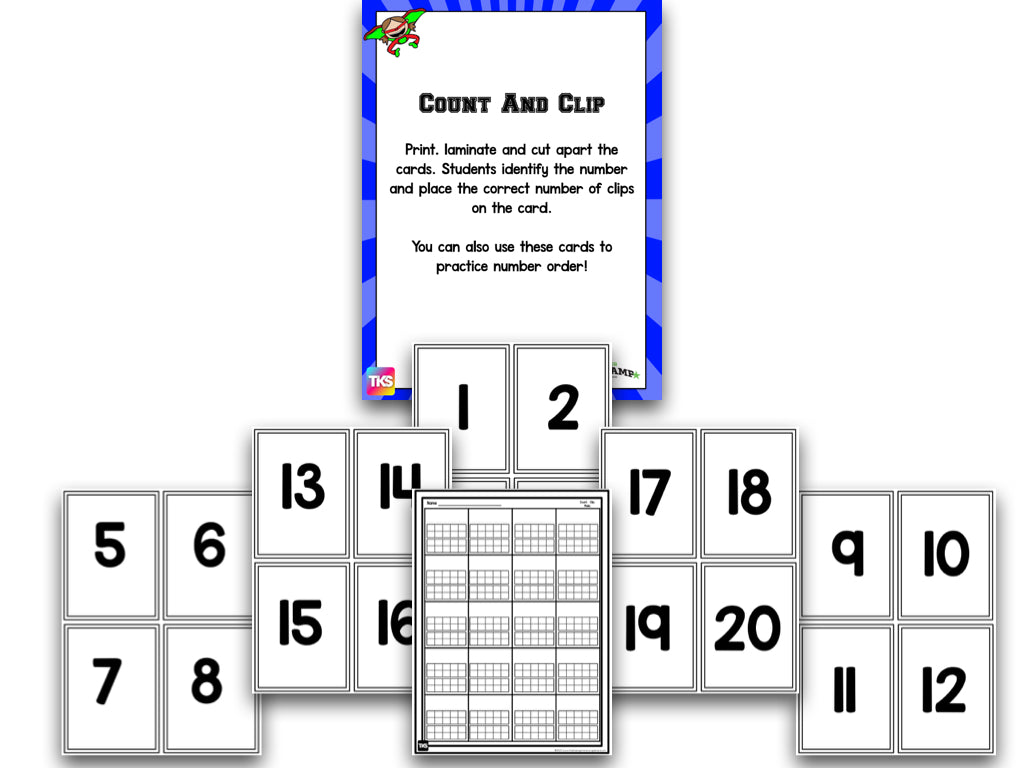 Number Bootcamp: Numbers and Counting 1-20 (Superhero Theme) – The ...