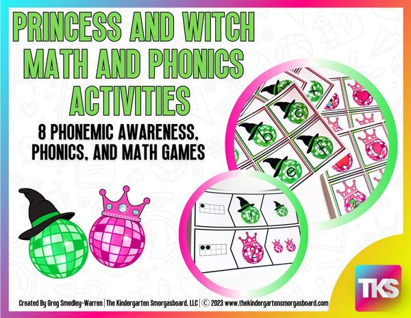 Wicked Witch & Princess Math & Phonics Activities – The Kindergarten ...