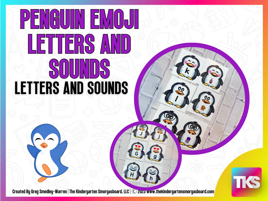 Penguin Emoji Letters & Sounds – The Kindergarten Smorgasboard Online Store