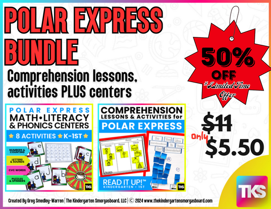 Polar Express Bundle - Comprehension Lessons, Activities, PLUS Center ...