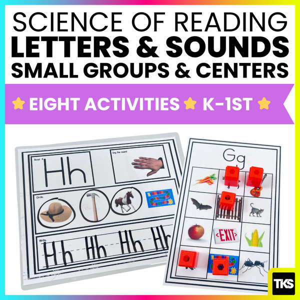 Science of Reading Letters & Sounds Centers – The Kindergarten ...