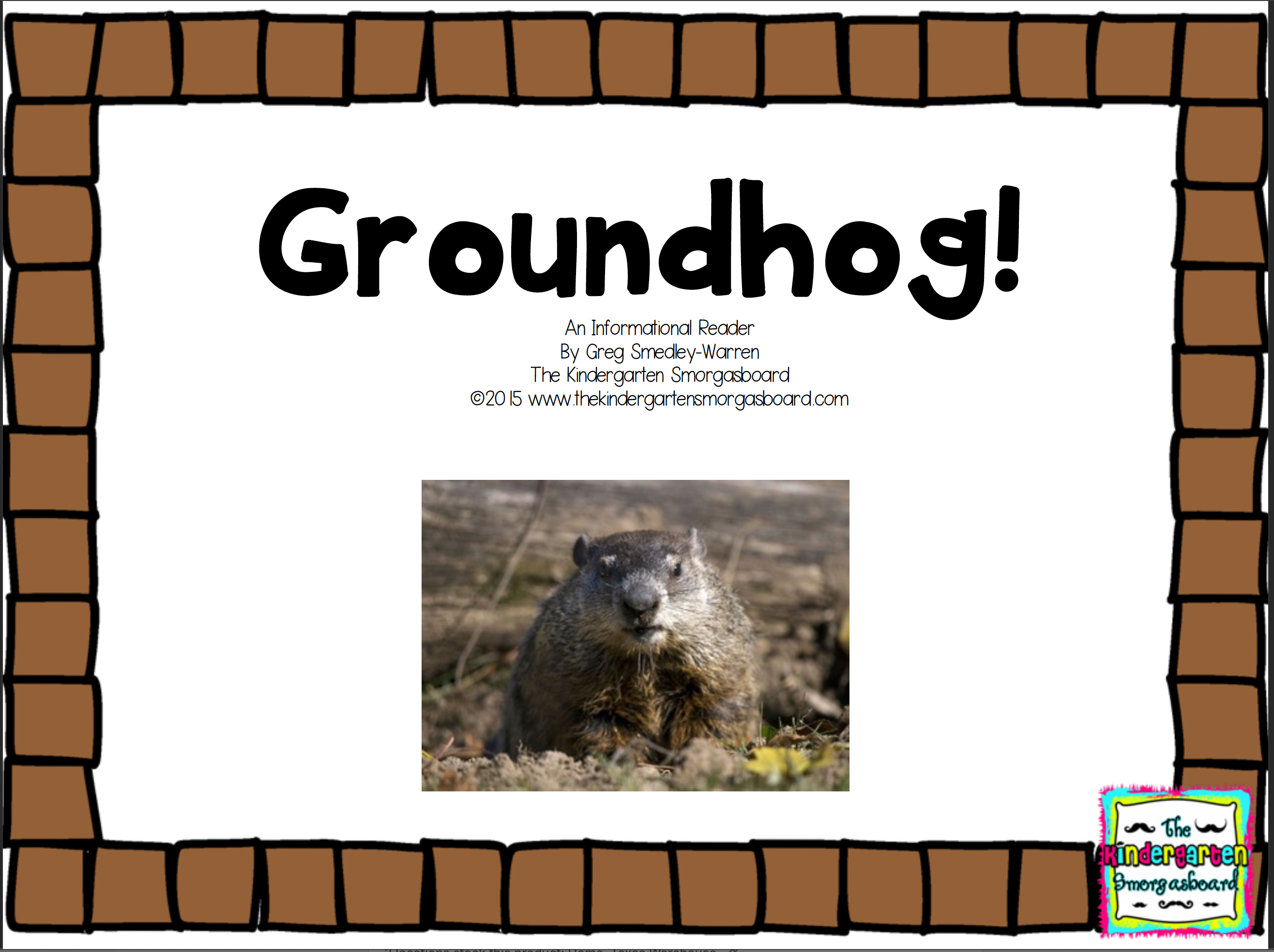 Groundhog Day Reader FREEBIE! – The Kindergarten Smorgasboard Online Store