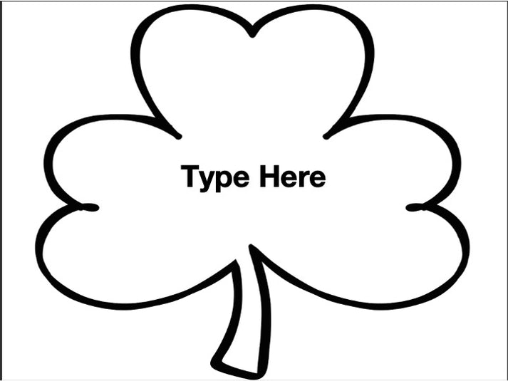 Shamrock Names Template – The Kindergarten Smorgasboard Online Store