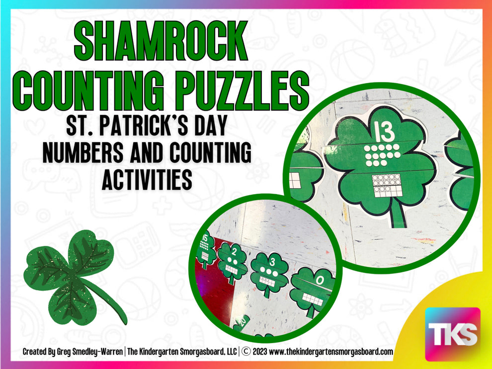 Shamrock Numbers & Counting Puzzles – The Kindergarten Smorgasboard ...