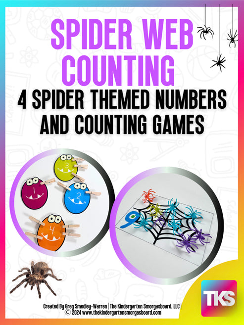 Spider Web Counting – The Kindergarten Smorgasboard Online Store