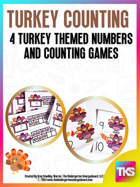 Turkey Counting – The Kindergarten Smorgasboard Online Store
