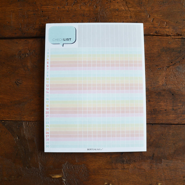 Notepad - Checklist – The Kindergarten Smorgasboard Online Store