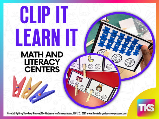 Clip It! Learn It! Math and Literacy Centers – The Kindergarten ...