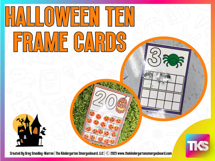 Halloween Ten Frame Cards – The Kindergarten Smorgasboard Online Store