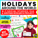 Christmas And Holidays Around the World: An Editable Research and Writ ...